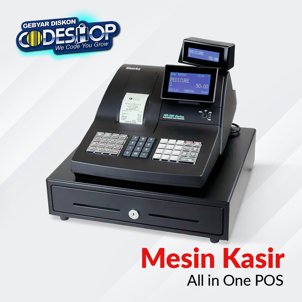 Jual SAM4S NR-510R Cash Register Mesin Kasir All in One POS Thermal ...