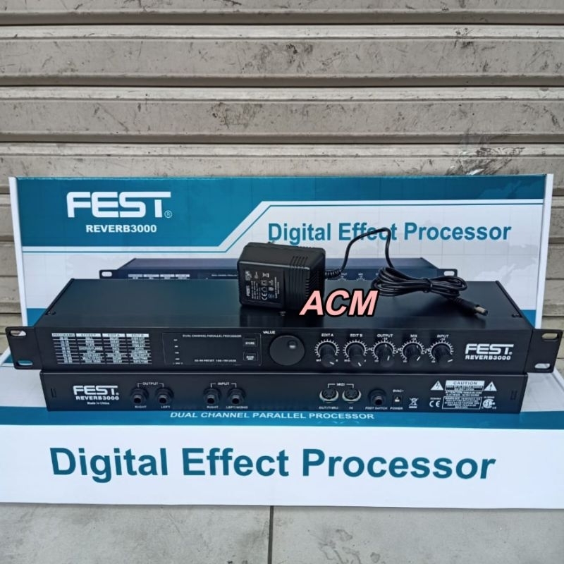 Jual EFFECT VOCAL FEST REVERB3000 EFFECT DIGITAL PROCESSOR REVERB 3000 ...