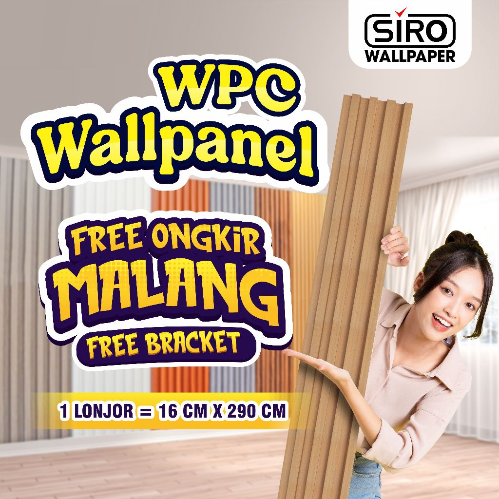 Jual KHUSUS MALANG RAYA WPC WALLPANEL/ 3D WOOD PANEL /HIASAN DINDING 3D ...