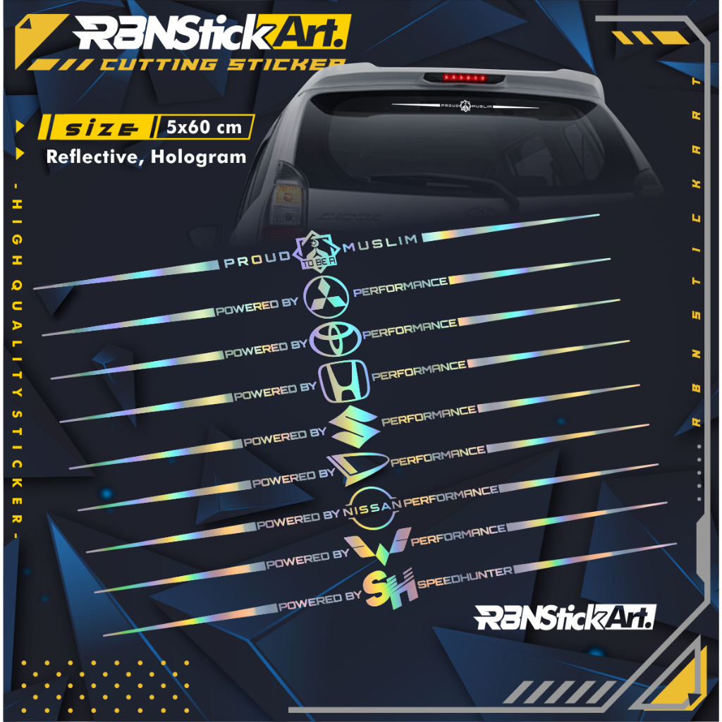 Jual STIKER VARIASI KACA MOBIL CUTTING STICKER WARNA SOLID DAN HOLOGRAM ...