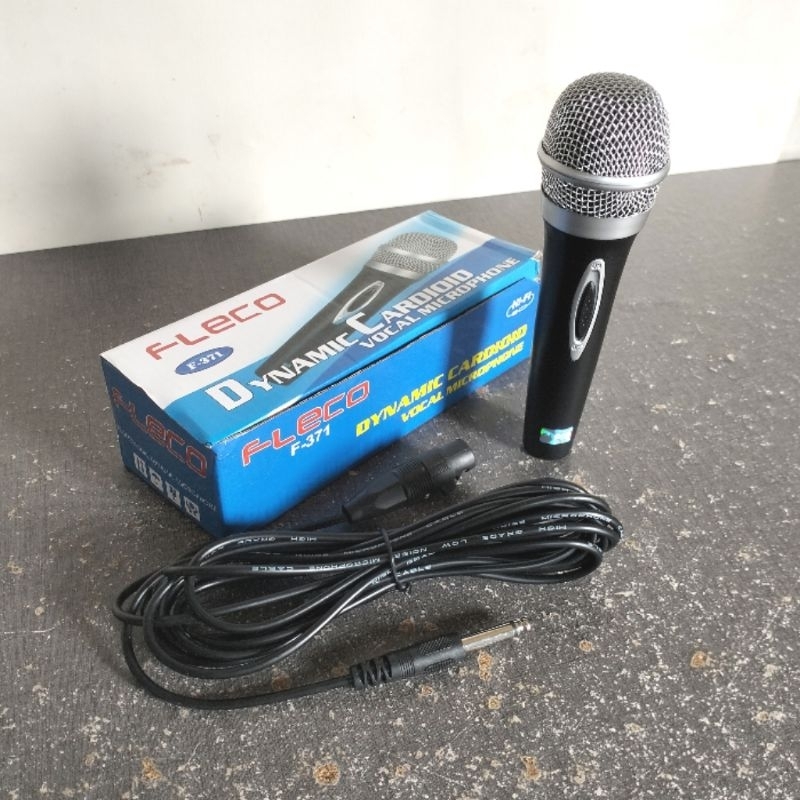 Jual Mic Dynamic Microphone Kabel Fleco Mic Kabel Fleco F - 371 Mic ...