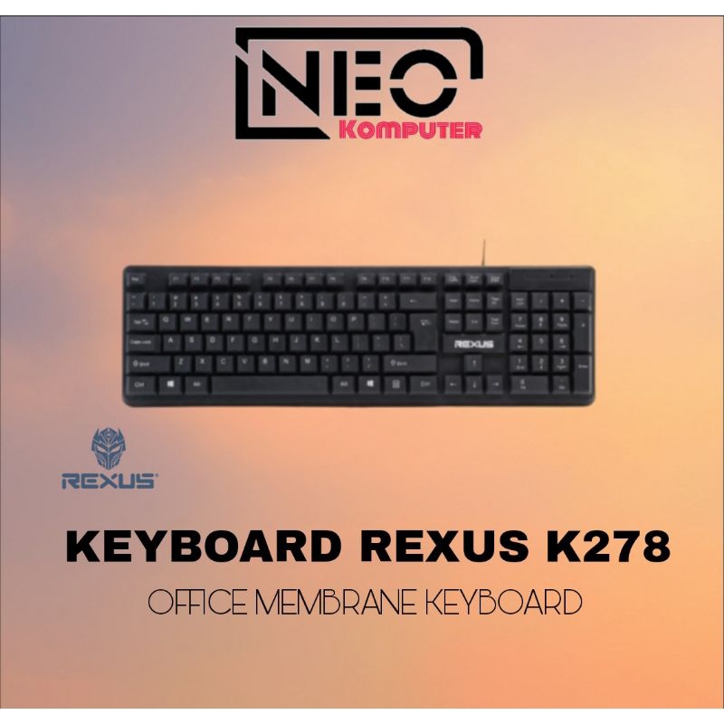Jual KEYBOARD REXUS K278 KONEKSI USB ORIGINAL | Shopee Indonesia