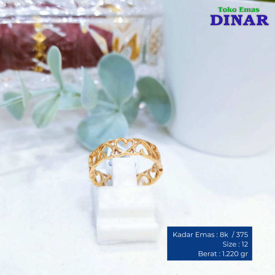Jual CINCIN RUPA MODEL SELEP - EMAS MUDA - KADAR 8K/375 | Shopee Indonesia