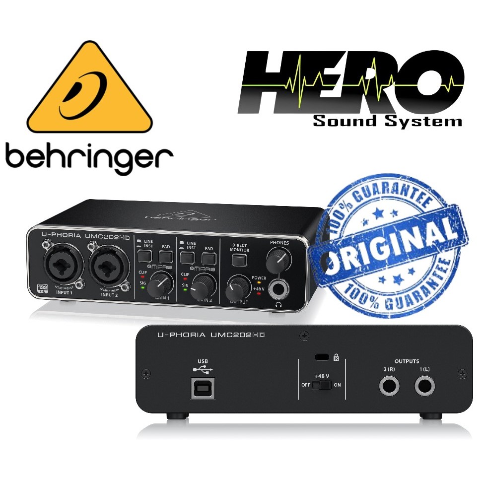 Jual Behringer UMC202HD / Soundcard Behringer UMC 202HD / UMC202HD U ...