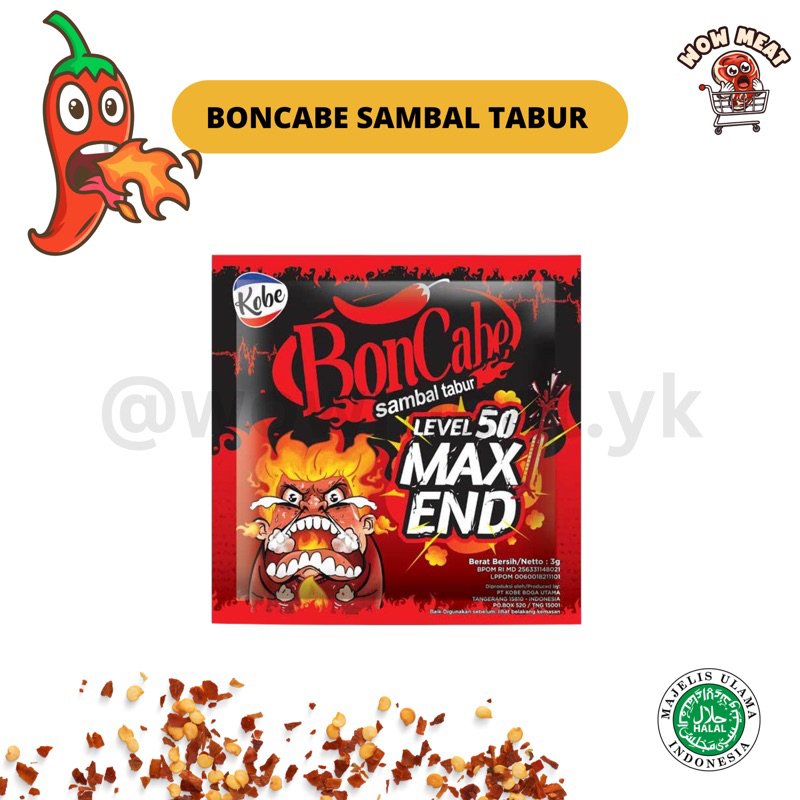 Jual Boncabe Sambal Tabur Sachet Level 50 Max End | Shopee Indonesia