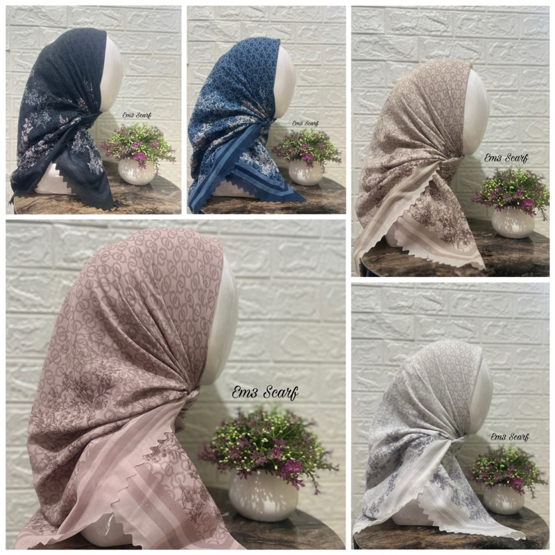 Jual Em3 Scarft, PROMO HIJAB LASERCUT FAUZA SERIES VOAL MOTIF PREMIUM ...