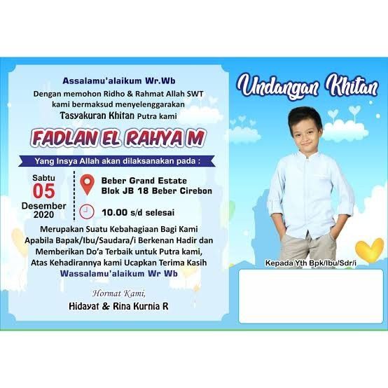 Jual Sticker Khitanan Nasi Kotak Stiker Label Kartu Ucapan Tasyakuran ...