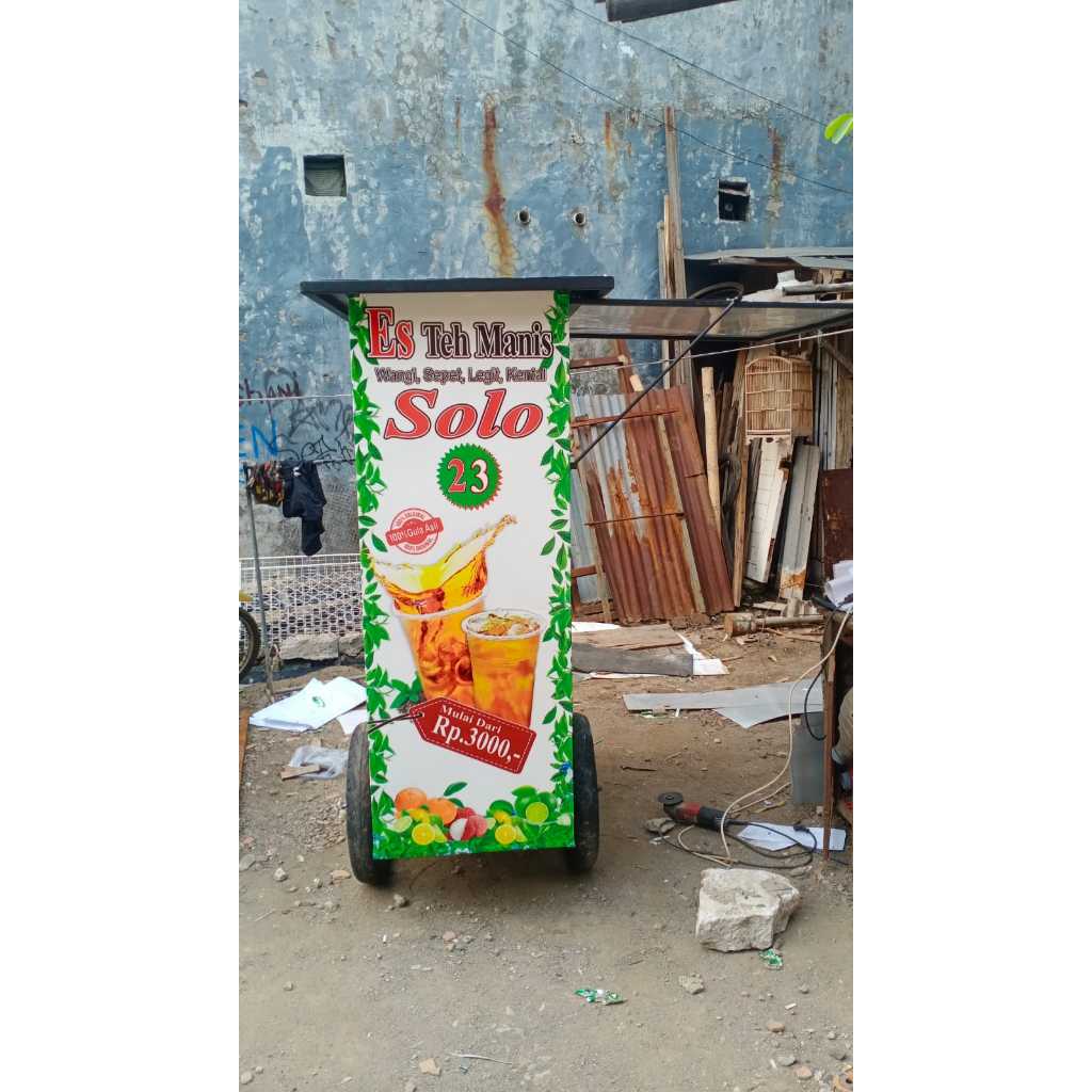Jual Stiker Gerobak Es Teh Manis Khas Solo | Shopee Indonesia