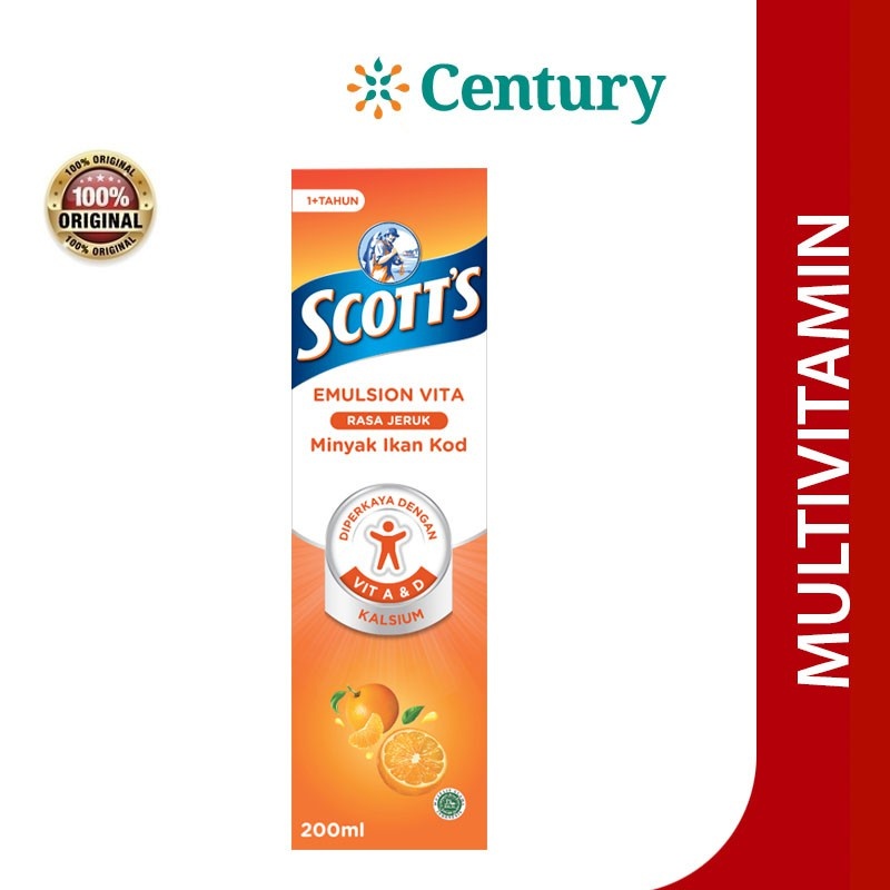 Jual Scott's Emultion / Scott Original/Scott's/Multivitamin Anak ...