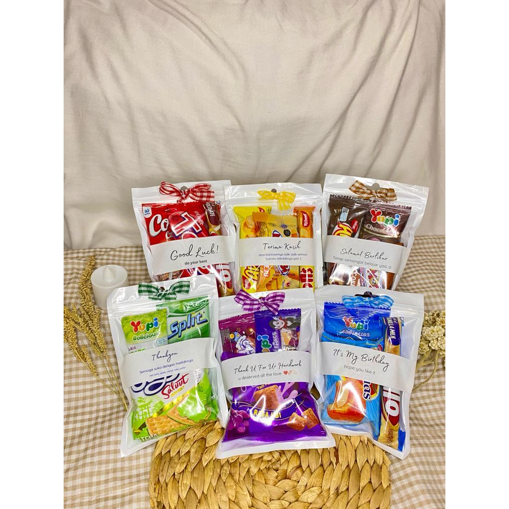 Jual Mini gift snack TERMURAH freebie mini snack mini hampers MINIMAL ...