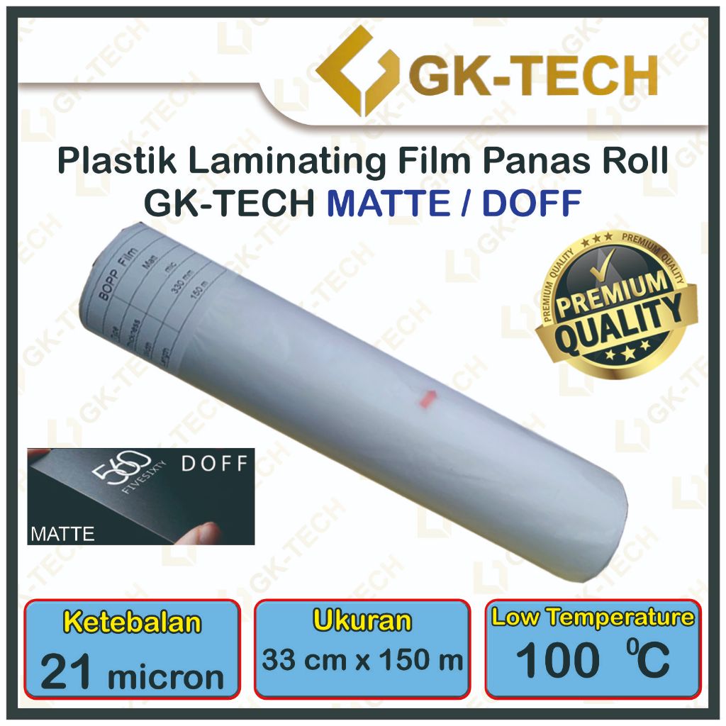 Jual Plastik Laminating Panas Roll Hombo 32 micron / GKTech 28 mic ...