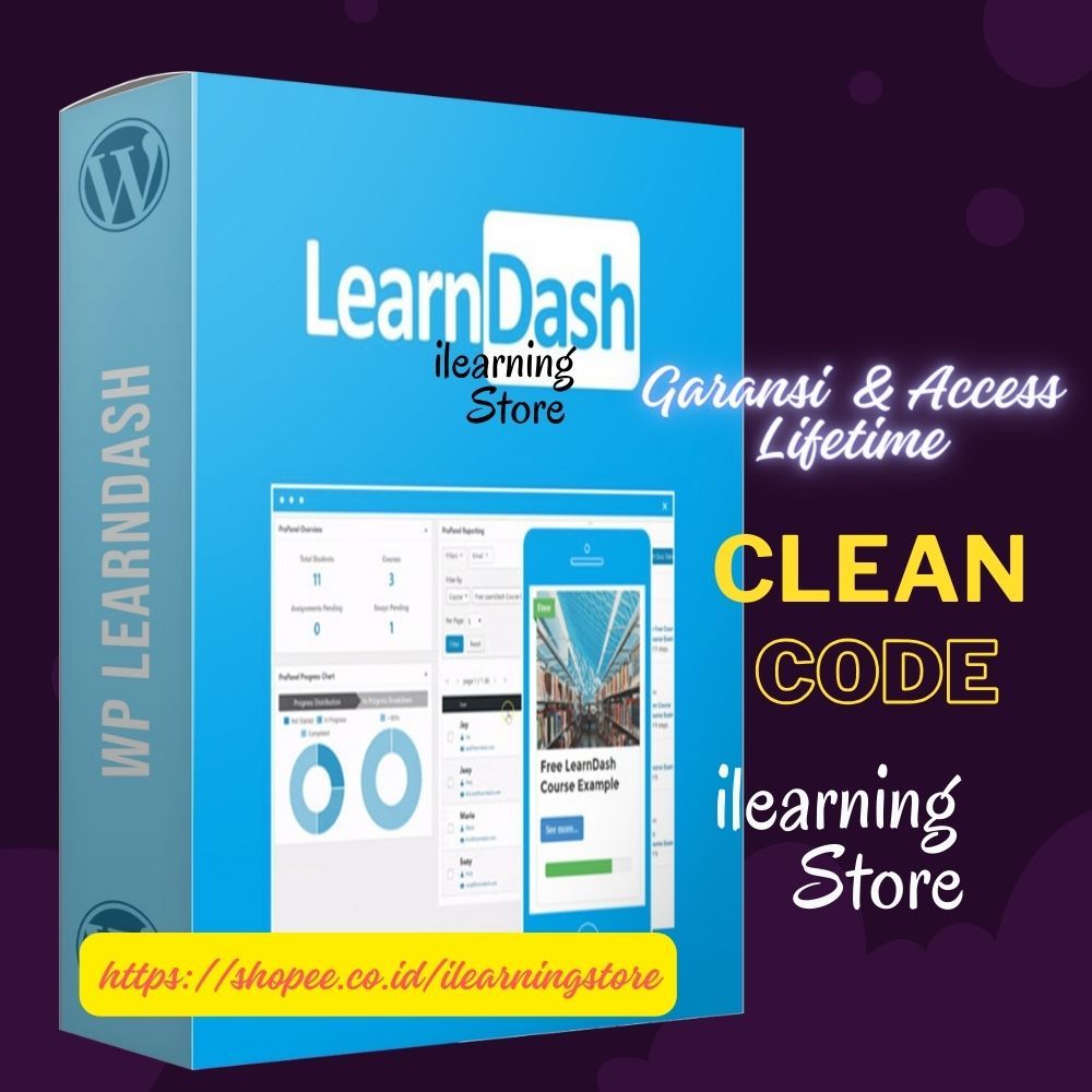 Jual [WP14] Paket Lengkap LMS LearnDash Wordpress Plugin Premium (Bundling Plugins & 55 Addons ...