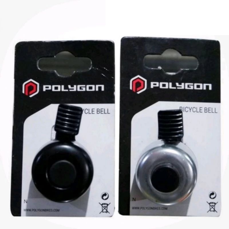 Jual BEL TINGTING TING TING POLYGON HITAM DAN SILVER | Shopee Indonesia
