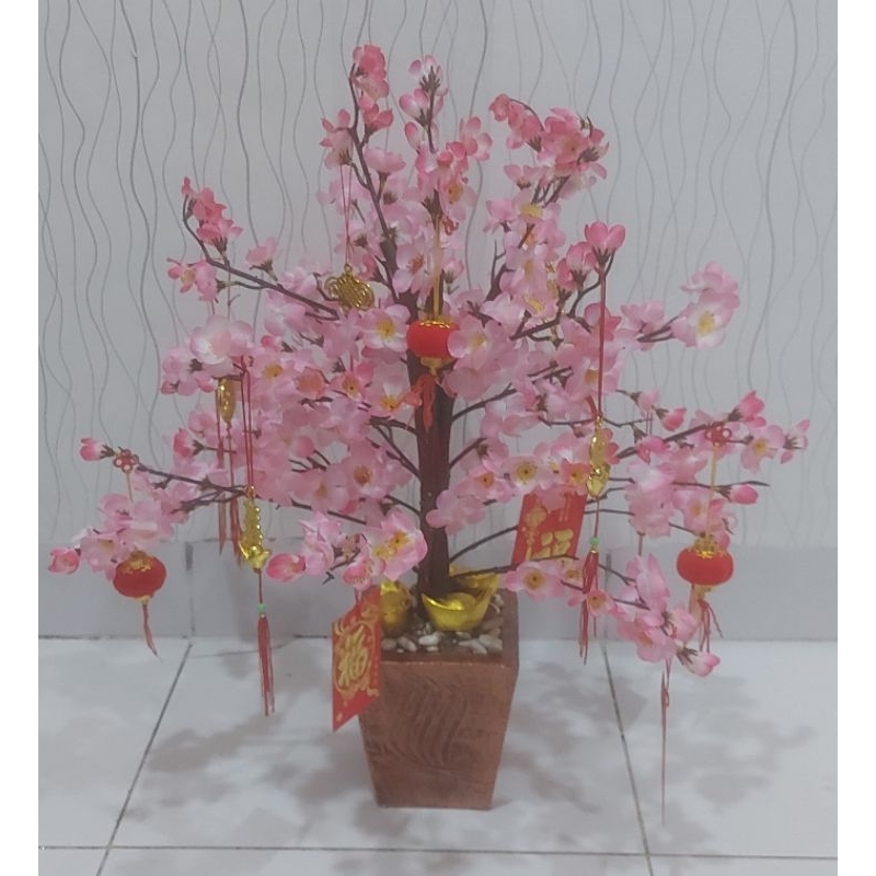 Jual Bunga sakura/sakura bunga hiasan/pohon sakura/hiasan imlek 50 cm ...