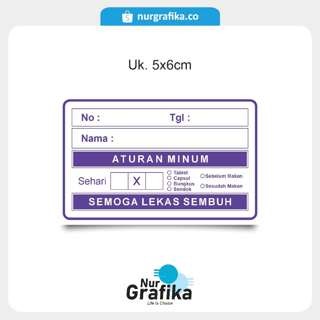 Jual Label Obat / Etiket Bidan 1Pack(50pcs) | Shopee Indonesia