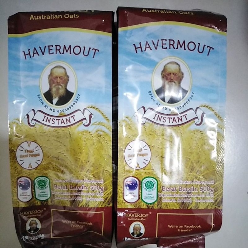 Jual HAVERJOY. HAVERMOUT. Australian Oats. INSTANT. Berat Bersih: 1 Kg ...