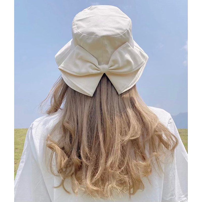 Jual BUCKET LEBAR AKSEN PITA / BUCKET WIDE KOREAN STYLE | Shopee Indonesia