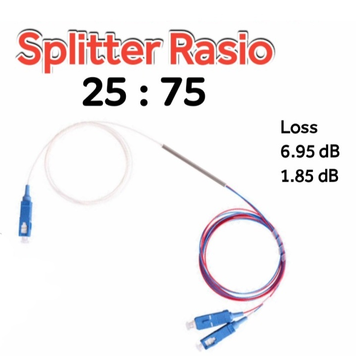 Jual Splitter Ratio Fiber Optic 25:75 FUJITOMO | Shopee Indonesia