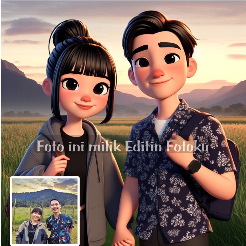 Jual (SOFT FILE) EDIT FOTO JADI 3D 2D ANIMASI VECTOR KARTUN | Shopee Indonesia