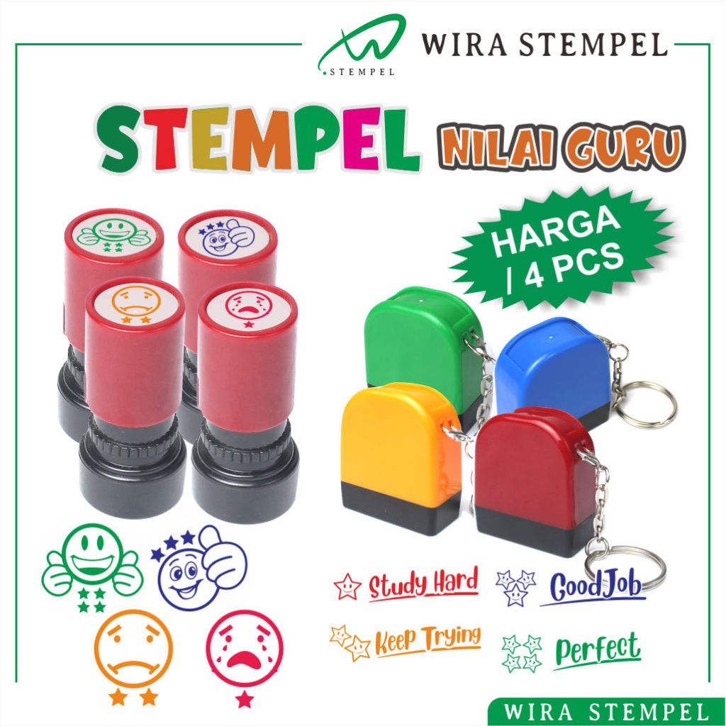 Jual Stempel Nilai TK SD Paud Stampel Penilaian Guru Stamp Teacher ...