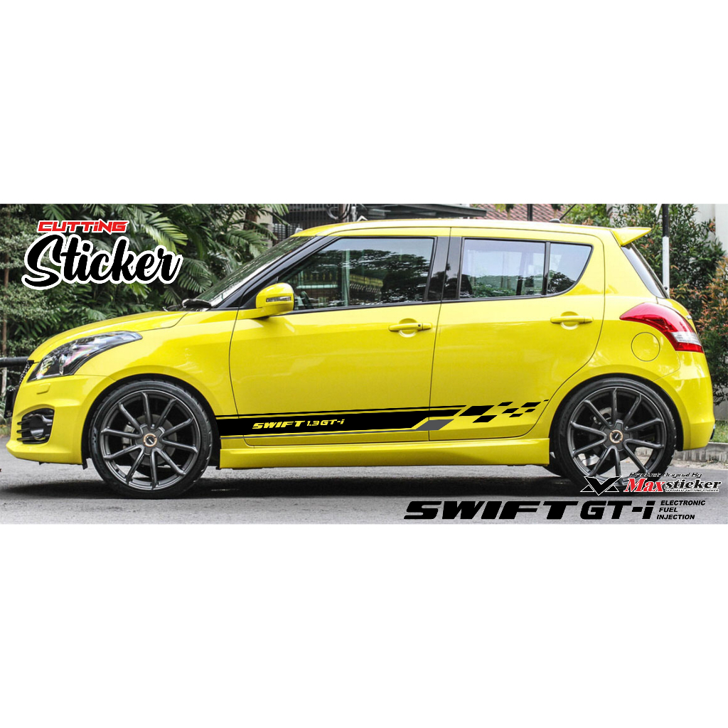 Jual STICKER MOBIL SUZUKI SWIFT RACING STYLE | Shopee Indonesia