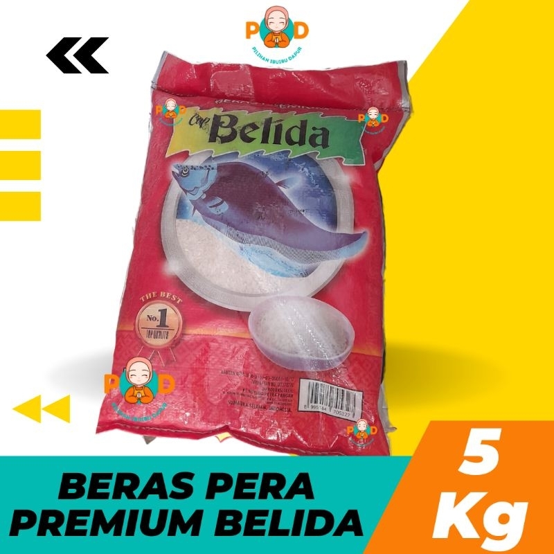 Jual BERAS BELIDA 5KG PERA PREMIUM - SEMBAKO | Shopee Indonesia