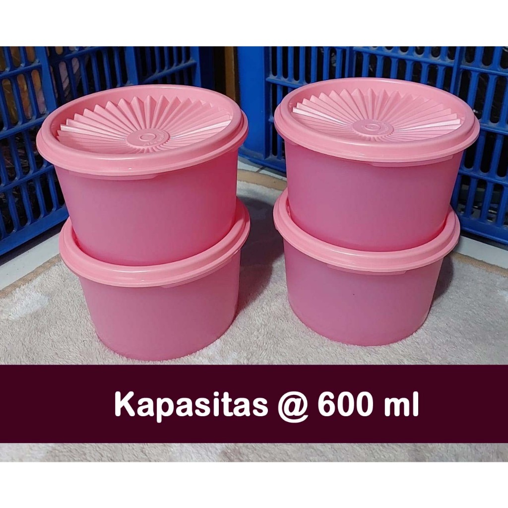 Jual Mini Deco Tupperware Pink 600ml (hrg per pc) | Shopee Indonesia