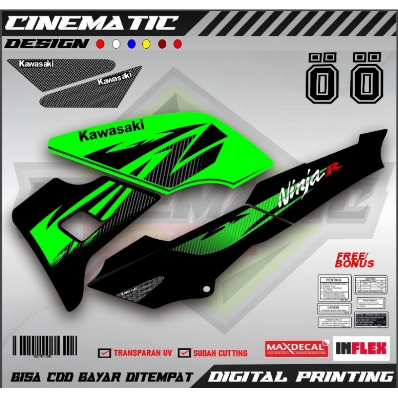 Jual sticker striping Ninja R sayap Kis variasi bisa riquest bahan ...