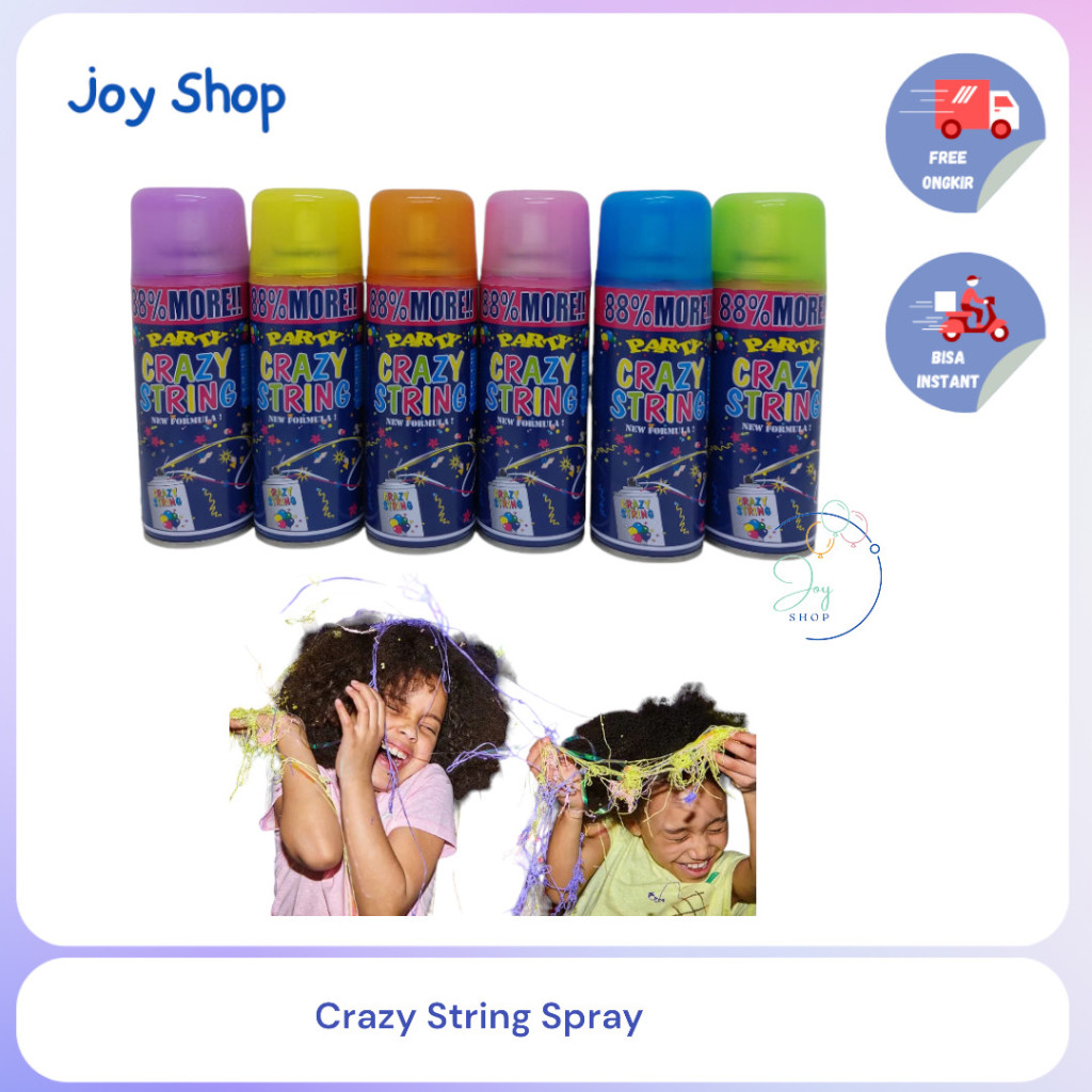 Jual Party Crazy String Spray Semprotan Busa Jaring Laba laba Benang ...
