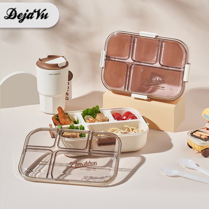 Jual Dejavu Lunch Box Kotak Bekal Anti Tumpah 5 Grid 1300ml Kotak Makan Wadah Bekal Anti Tumpah ...
