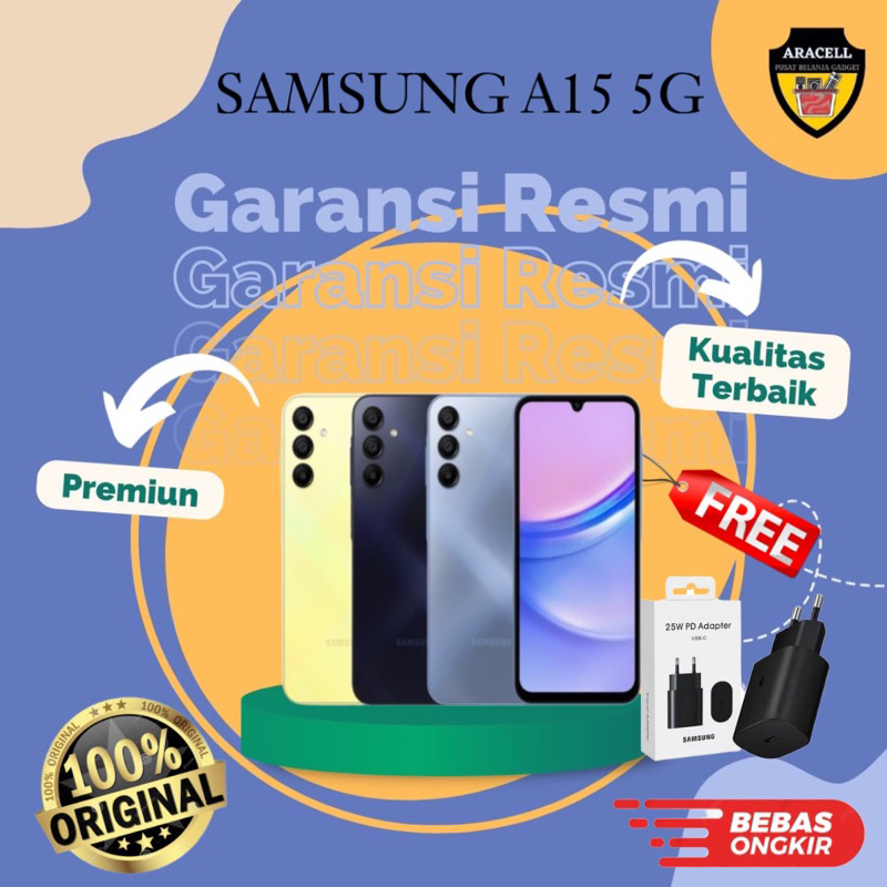 Jual Samsung A15 5G 8/256 New Segel Garansi resmi Sein(Samsung ...
