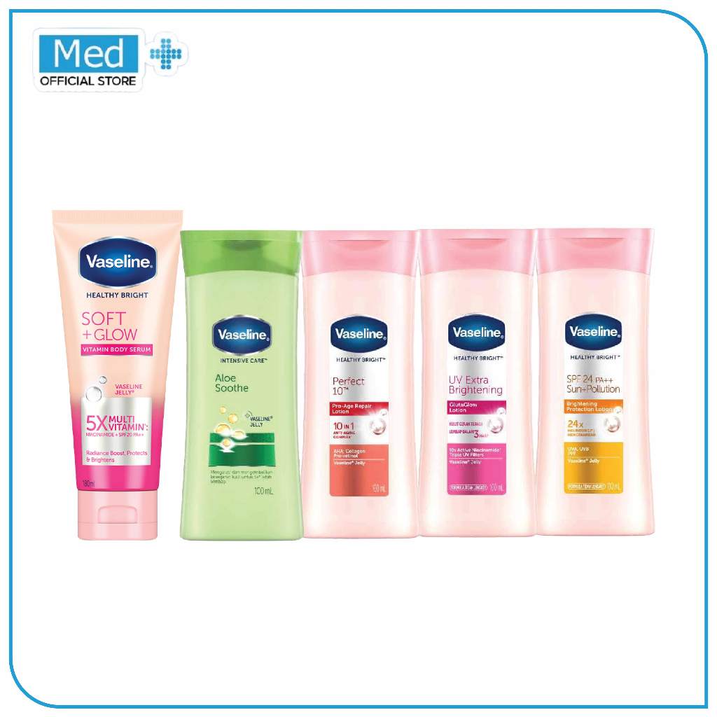 Jual Med+ Vaseline Hand Body Lotion~Lotion Vaseline Original 100% ...