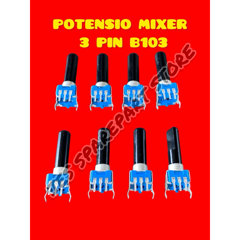 Jual POTENSIO MIXER 3 PIN B103 10K | Shopee Indonesia