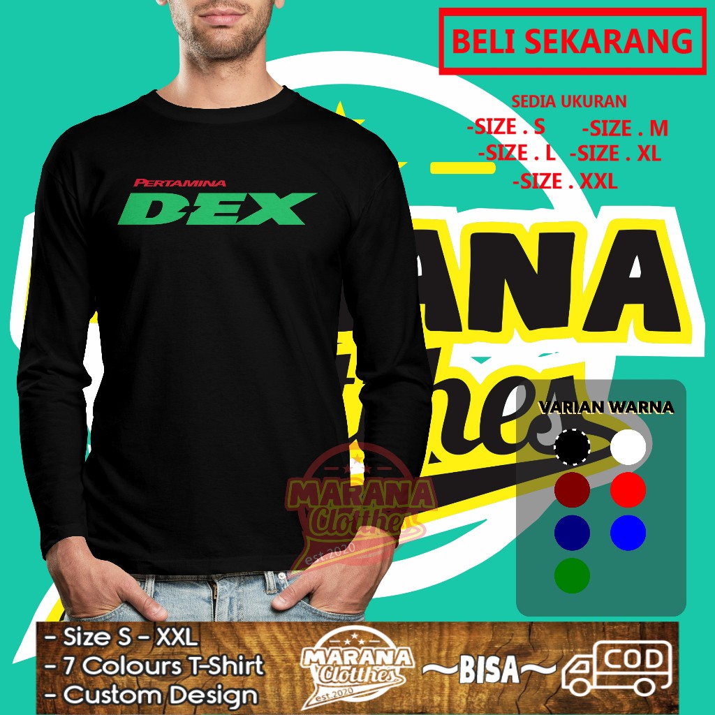 Jual Kaos Pertamina Pertamax Dex Logo Lengan panjang Baju Perusahaan ...