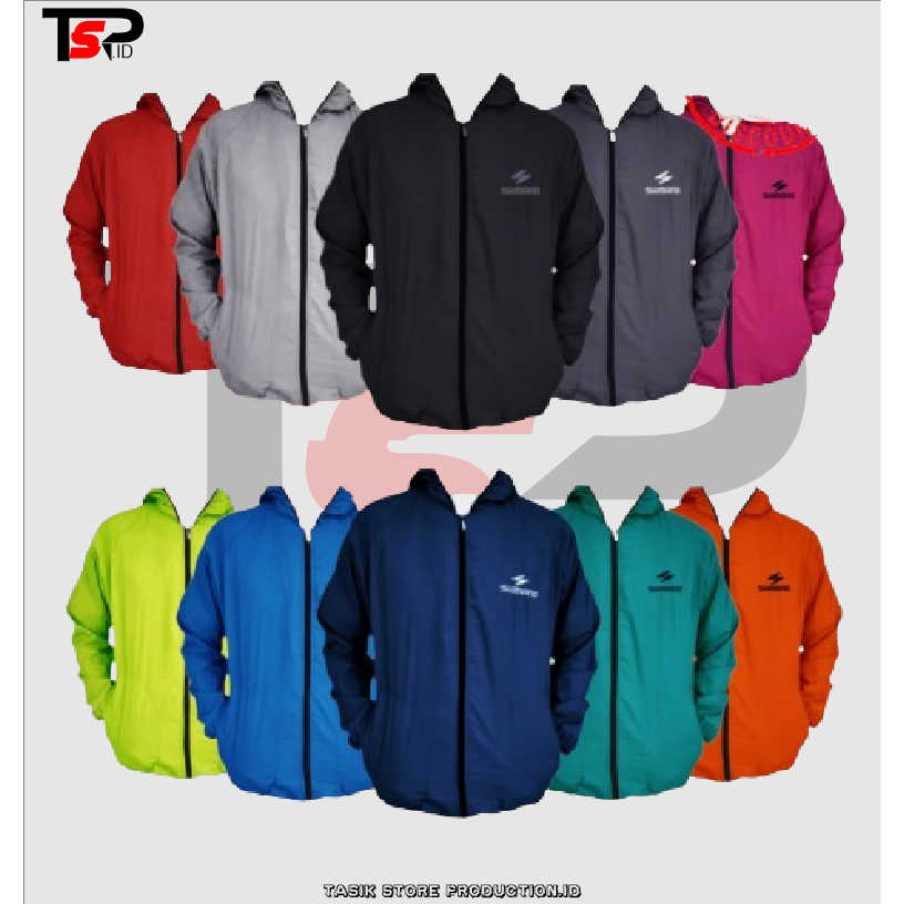 Jual Jaket parasut shimano / jaket Lari jogging / Jaket sepeda Shimano ...