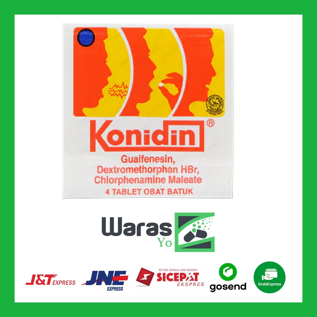 Jual [SW] Konidin Isi 4 Tablet ( Obat Batuk Pilek ) / KONIDIN STRIP 4 ...