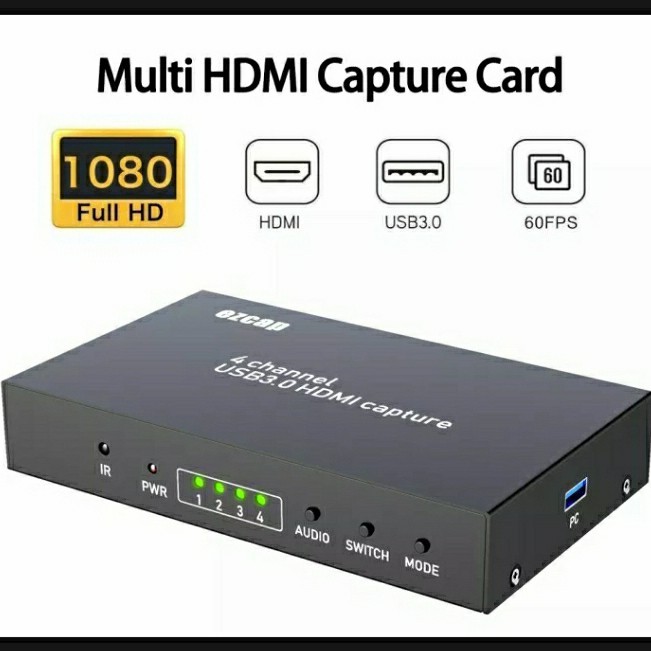Jual EZCAP264 EZCAP USB 3.0 Video HDMI Capture 4 Channel input Multi ...