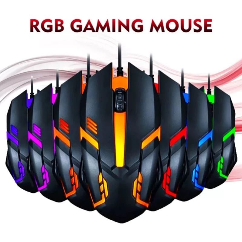 Jual MOUSE GAMING X1 LED RGB OPTICAL USB TERMURAH | Shopee Indonesia
