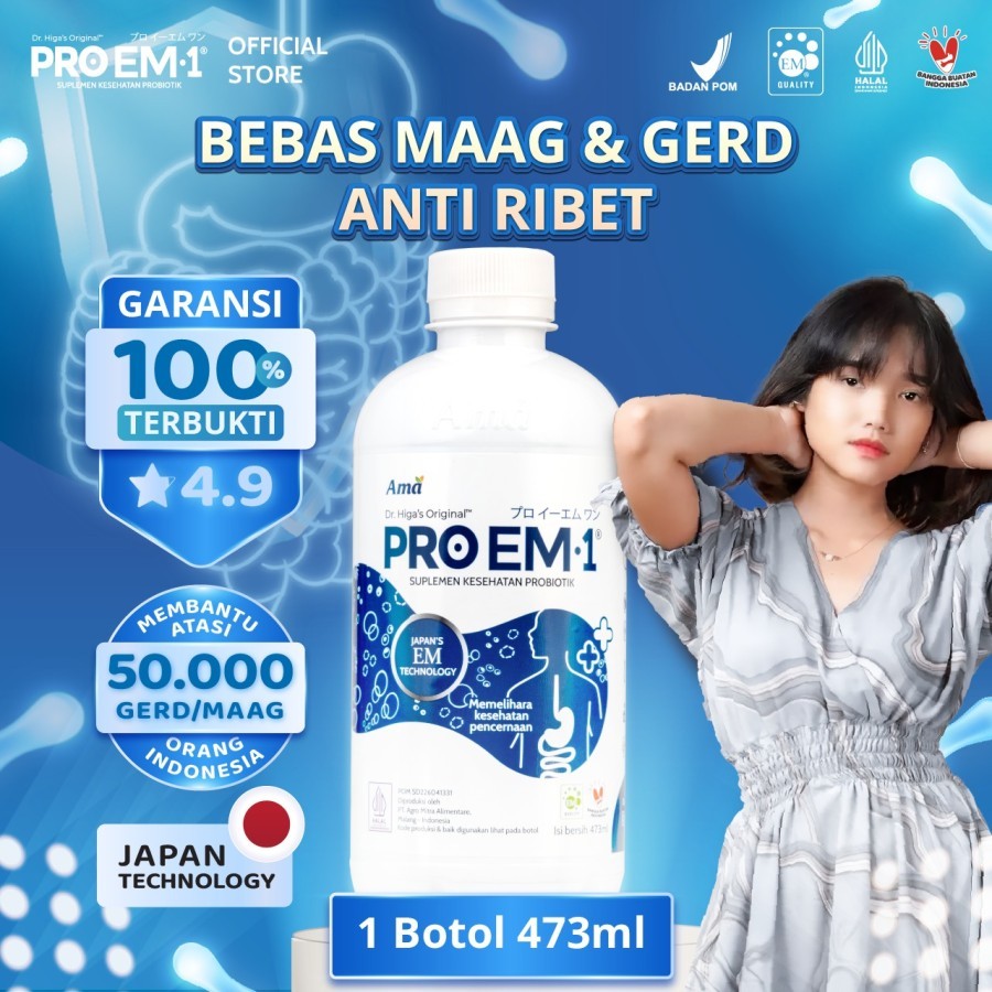 Jual Suplemen Kesehatan Probiotik PROEM1 Untuk Pencernaan Botol 473ml ...