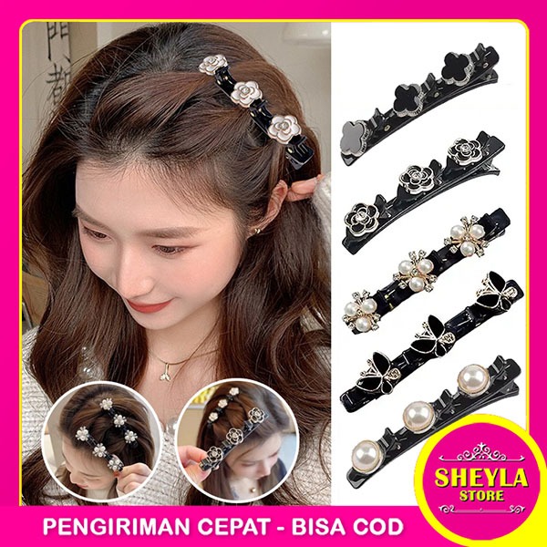 Jual Jepit Rambut Mutiara Kepang Wanita Dewasa Remaja Anak Fashion ...