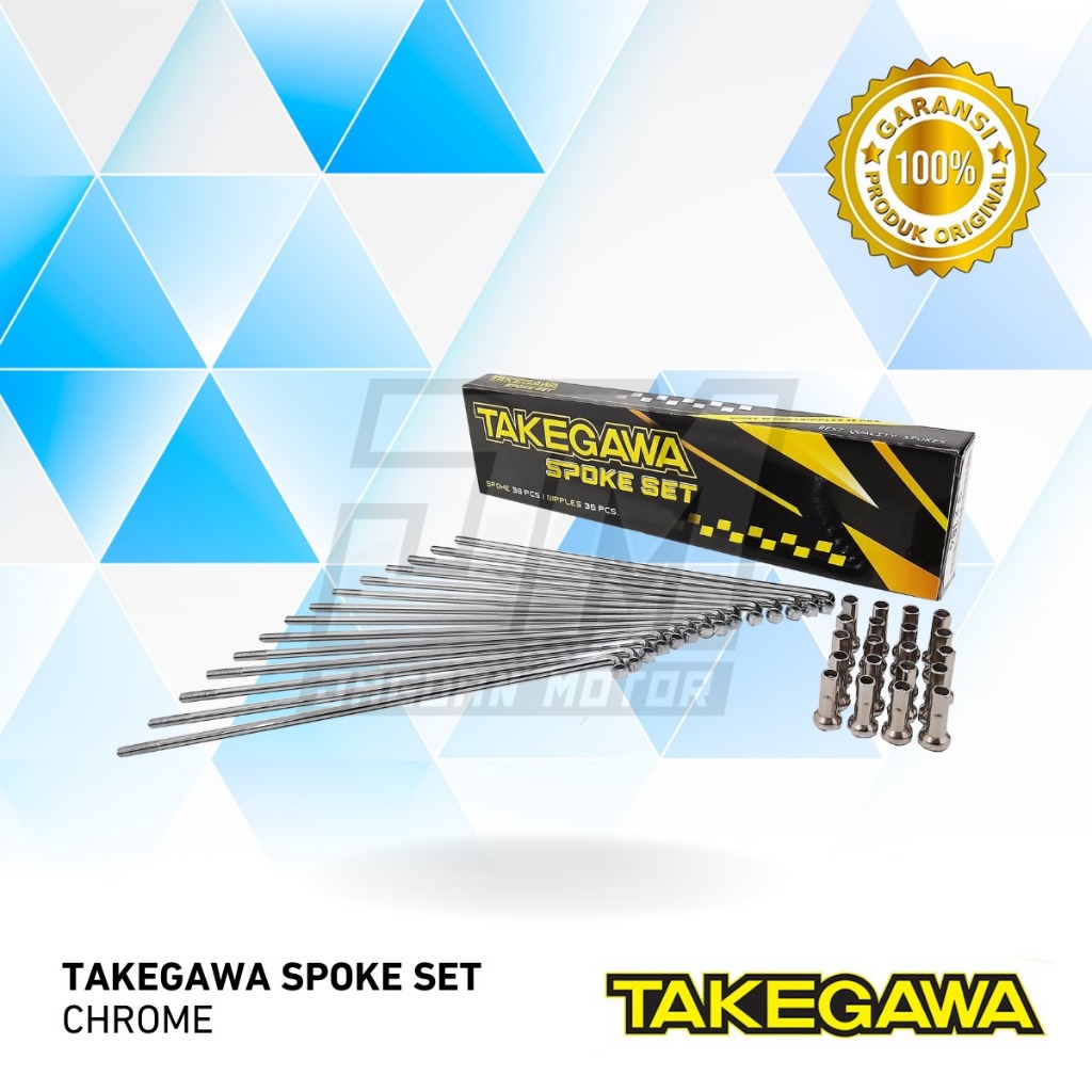 Jual Jari Jari / Ruji Chrome Takegawa (Spoke set) | Shopee Indonesia