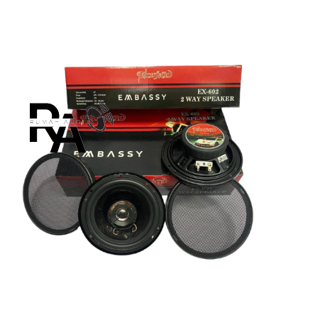 Jual Speaker Pintu Mobil 6 Inch Coaxial 120 Watt Embassy EX-602 | Shopee Indonesia