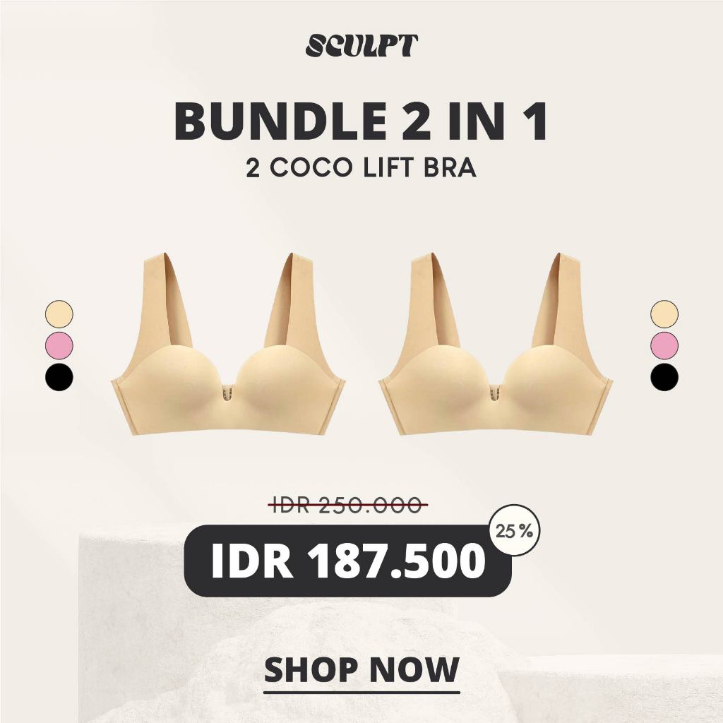 Jual BUNDLE SCULPT 2 Coco Lift Bra - Push-up Pads -25% LEBIH MURAH ...