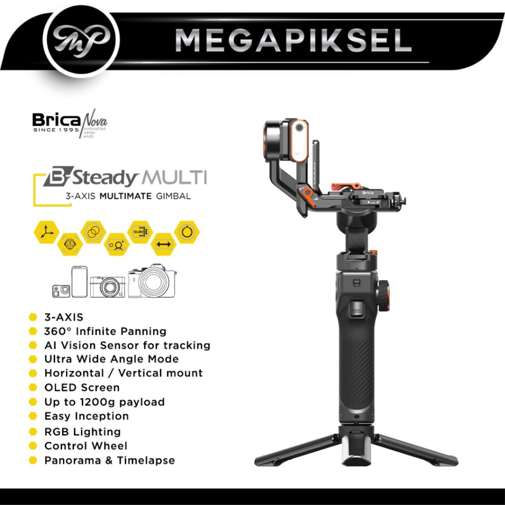 Jual Brica B-Steady MULTImate-ULTIMATE 3-Axis Gimbal | Shopee Indonesia