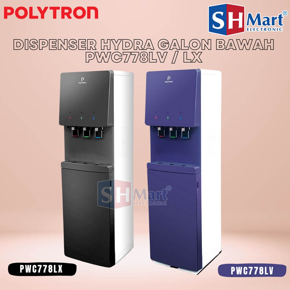 Jual DISPENSER GALON BAWAH POLYTRON PWC-778 LV / LX GARANSI RESMI ...