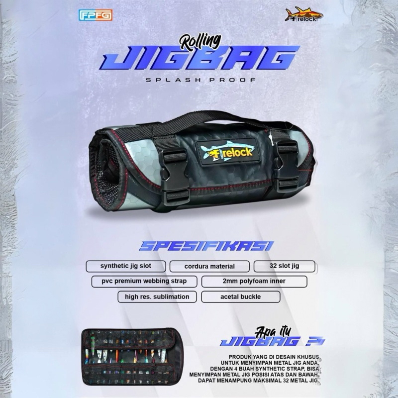 Jual Firelock Rolling Jig Bag Tas Kantong Metal Jig Lipat | Shopee ...