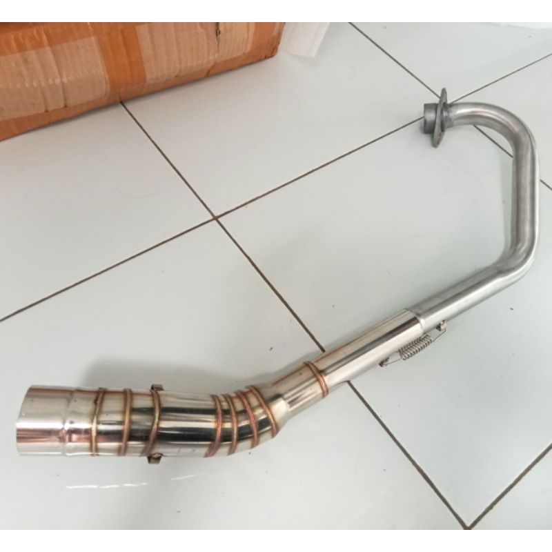 Jual Leher knalpot Satria fu fi dan carbu inlet 50mm | Shopee Indonesia