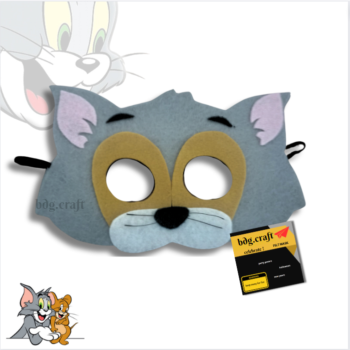 Jual Cosplay mask topeng dua lapis TOM JERRY Kucing tom | Shopee Indonesia