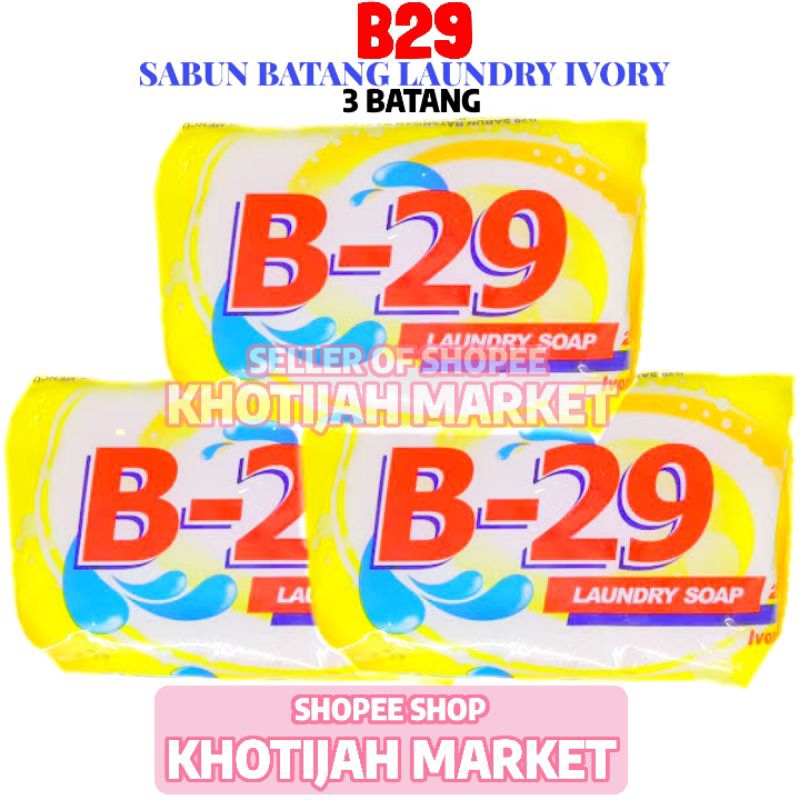 Jual Sabun Batangan Laundry B29 3 Batang (200gr) | Shopee Indonesia