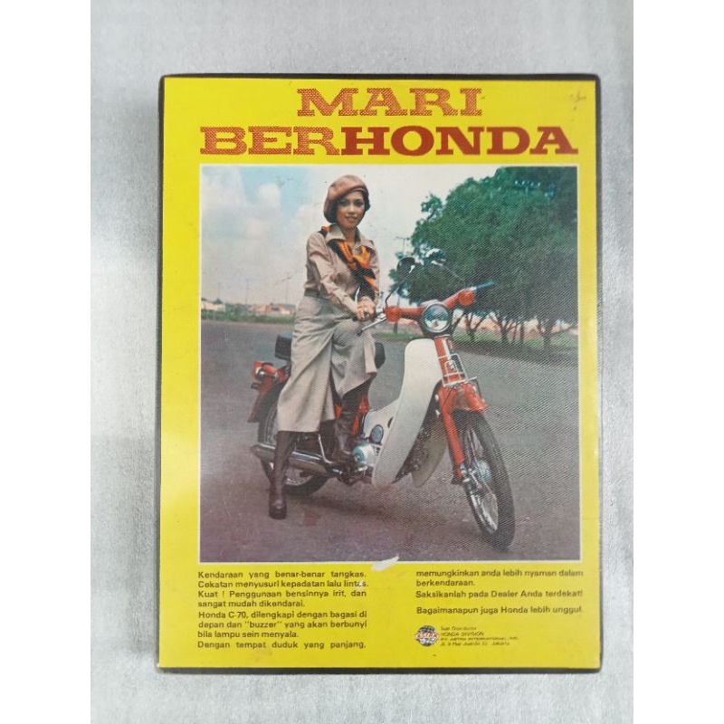 Jual poster brosur iklan pajangan honda c70 original | Shopee Indonesia